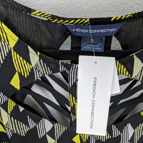 French Connection | Dresses | French Connection Yellow Black White ...